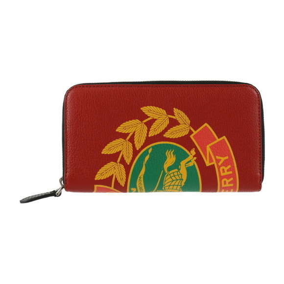 Burberry | Bags | Burberry Large Zip Wallet Crest Print Long 805977 ...